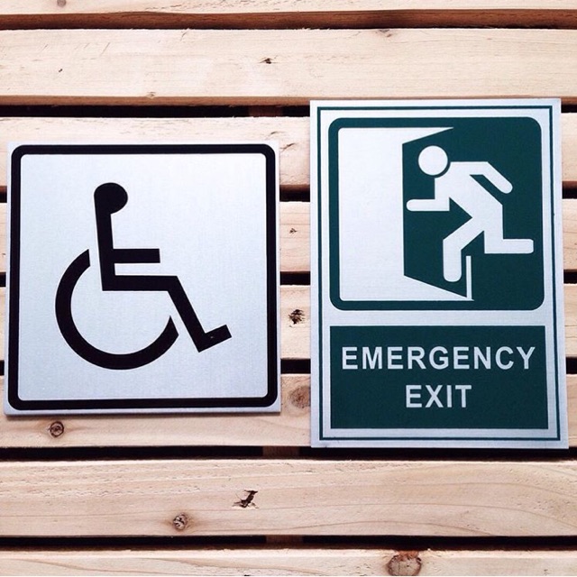 Jual Tanda Sign Disabled berkebutuhan khusus Dan Emergency Exit ...