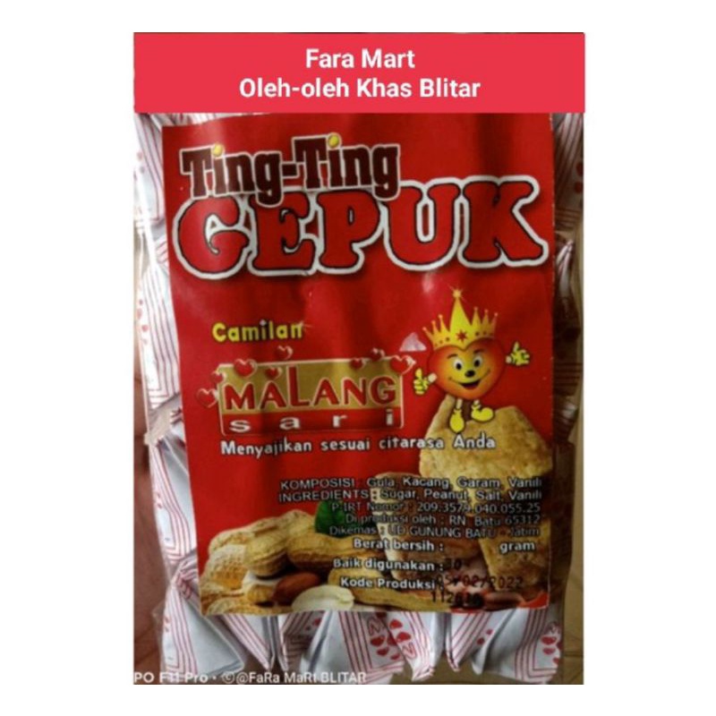 Jual TING TING GEPUK KHAS MALANG 300gr | Shopee Indonesia