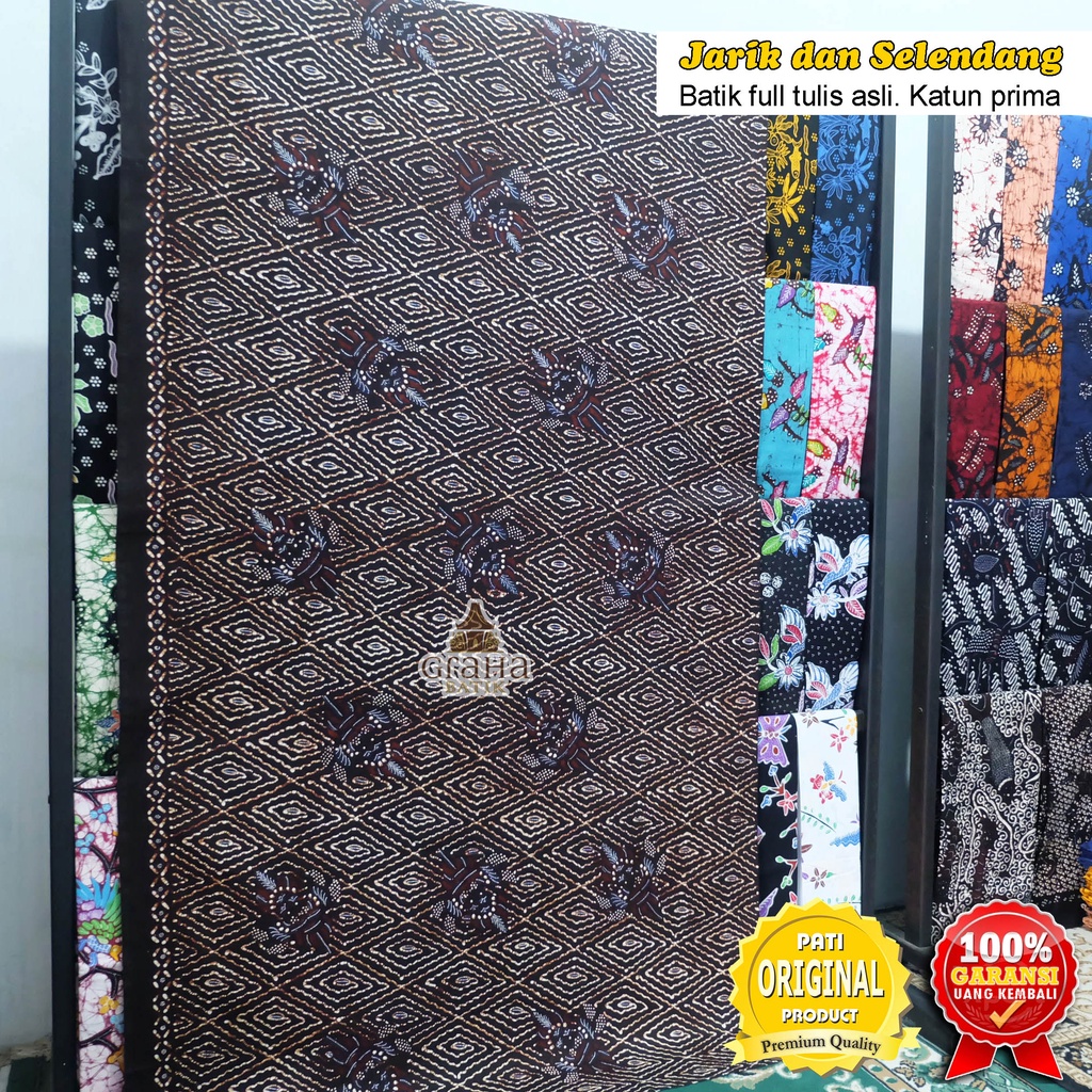 Jual JARIK JARIT SELENDANG BATIK KAIN BATIK TULIS BAKARAN PAKAIAN BAJU ...