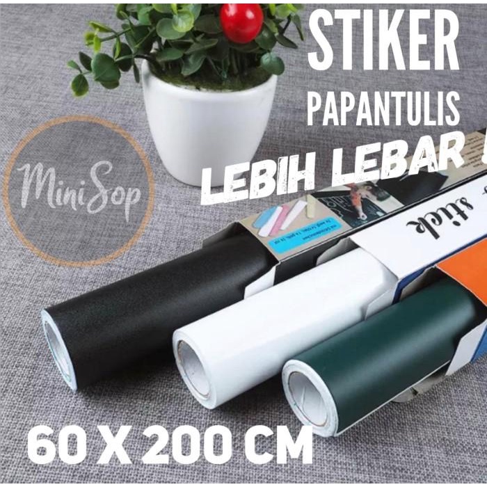 Jual Nov | Stiker Papan Tulis Whiteboard Blackboard Kapur Sticker 60 X ...