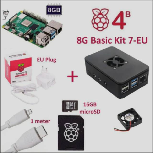 Jual RASPBERRY PI 4 8GB (SEPAKET SIAP PAKAI) | Shopee Indonesia