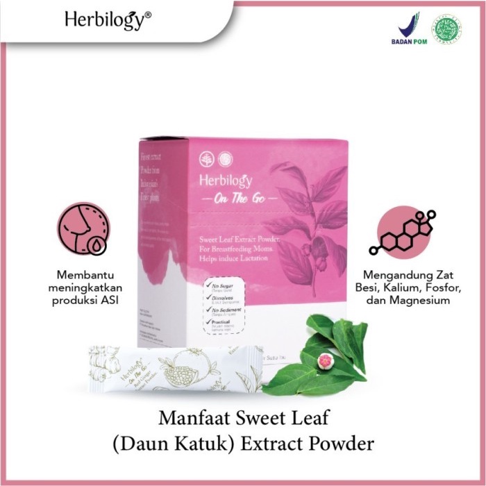 Jual HERBILOGY On The Go Sweet Leaf Extract Powder Suplemen Pelancar ...