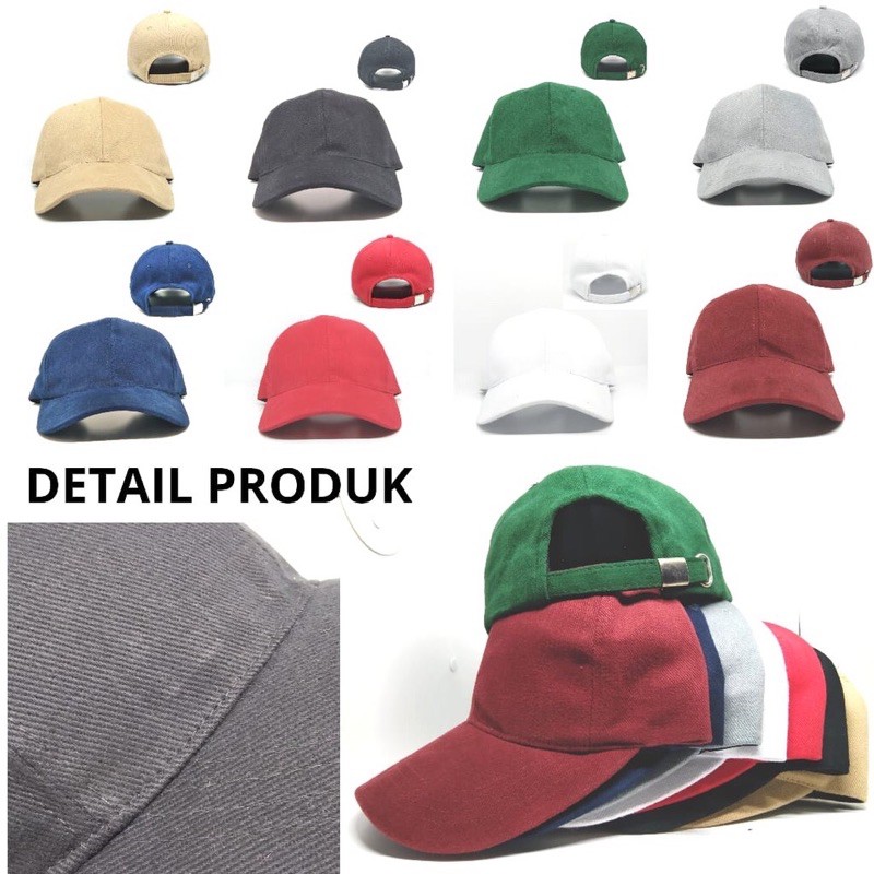 Jual TOPI BASEBALL POLO CAP POLOS BAHAN RAFEL PRIA/WANITA PENGAIT CAKOP ...