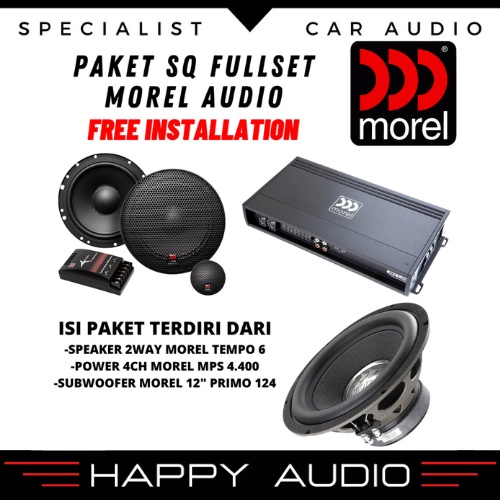 Jual Paket Audio Speaker Mobil SQ Morel Tempo Primo S Sound Quality ORIGINAL | Shopee Indonesia