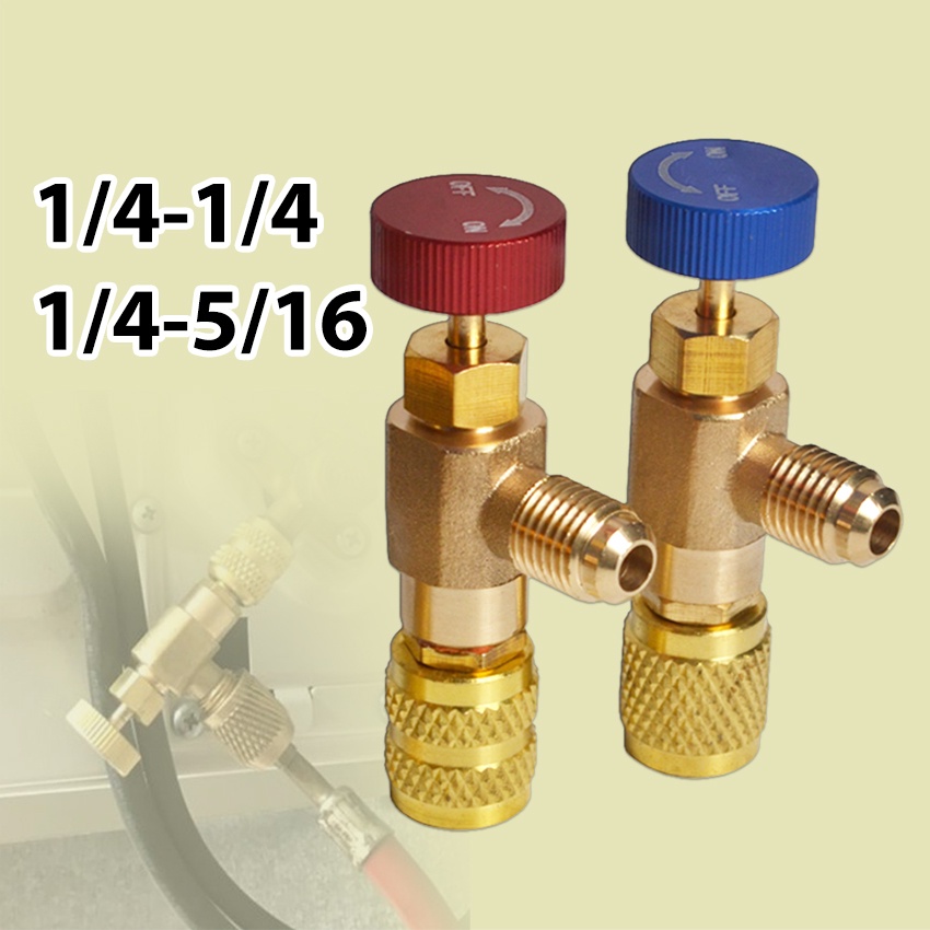 Jual AUTO AC R134a Quick Connector Adapter Coupler with Low High HVAC ...