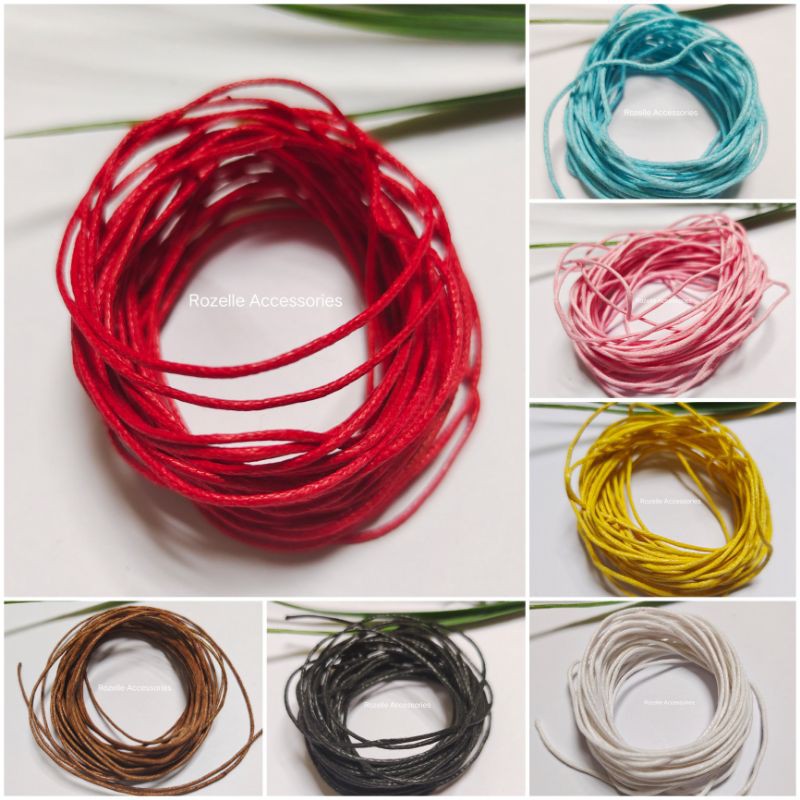 Jual 5 Meter TALI SEMI KULIT 1MM|TALI BAHAN GELANG | TALI KALUNG ...