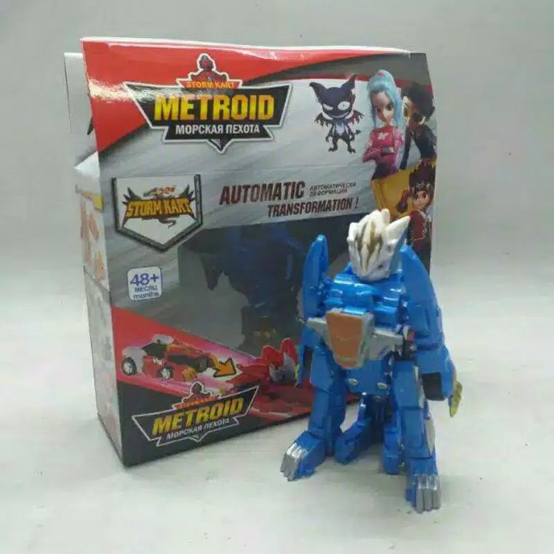 Jual MAINAN ROBOT MONKART WARBEAST METROID/ STORMKART METROID AUTOMATIC ...