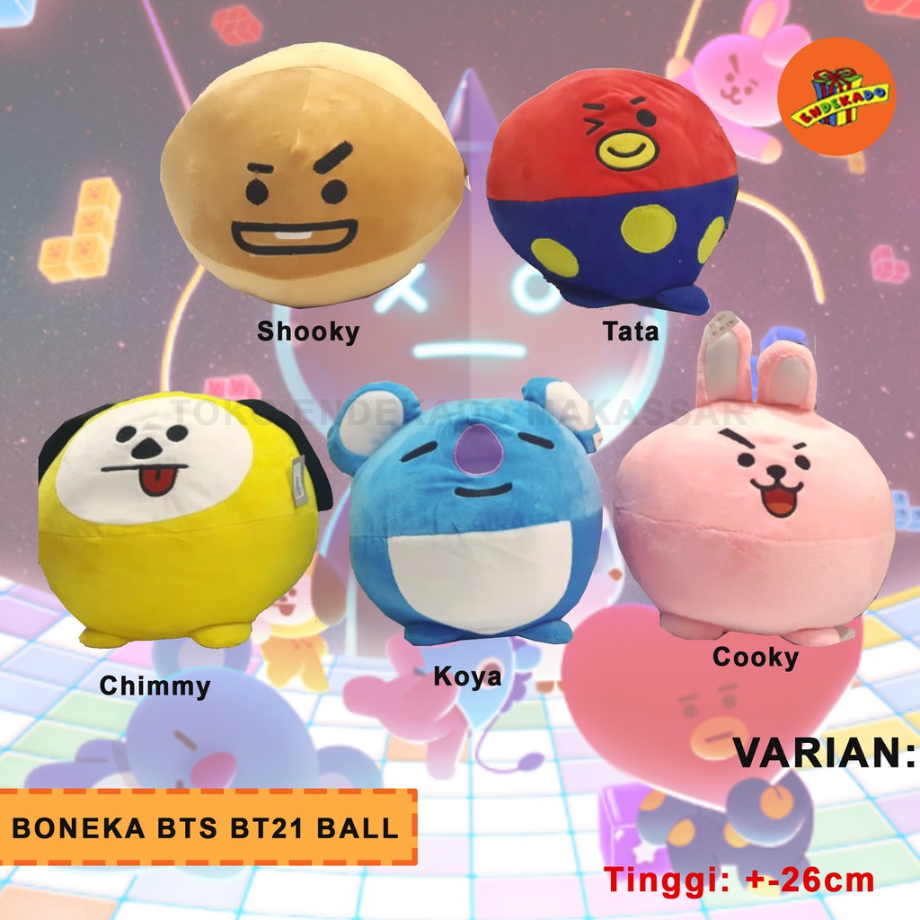 Jual BONEKA BTS BT21 BALL - Boneka BT21 bola | Shopee Indonesia