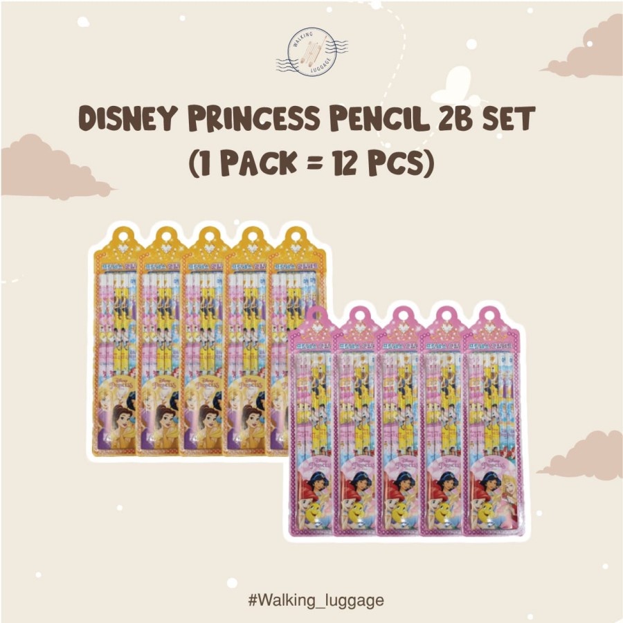 Jual Disney Princess Pencil 2B set (Pensil Korea) | Shopee Indonesia
