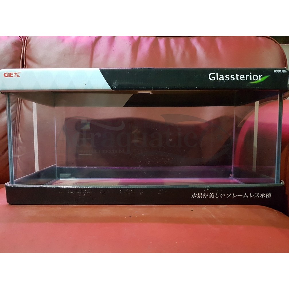 Jual AQUARIUM GEX GLASSTERIOR SLIM 450 UK. 45X20X22 CM | Shopee Indonesia