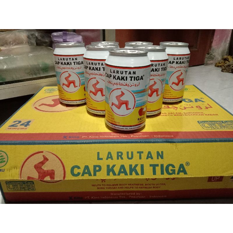 Jual Larutan Cap Kaki Tiga Kaleng 320 ml (Leci) | Shopee Indonesia