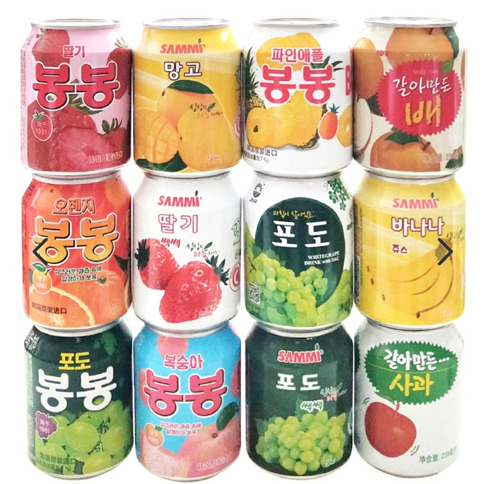 Jual Haitai Fruit Juice Apple Peach Strawberry Pear Grape Jus Buah Korea bM~1528 | Shopee Indonesia