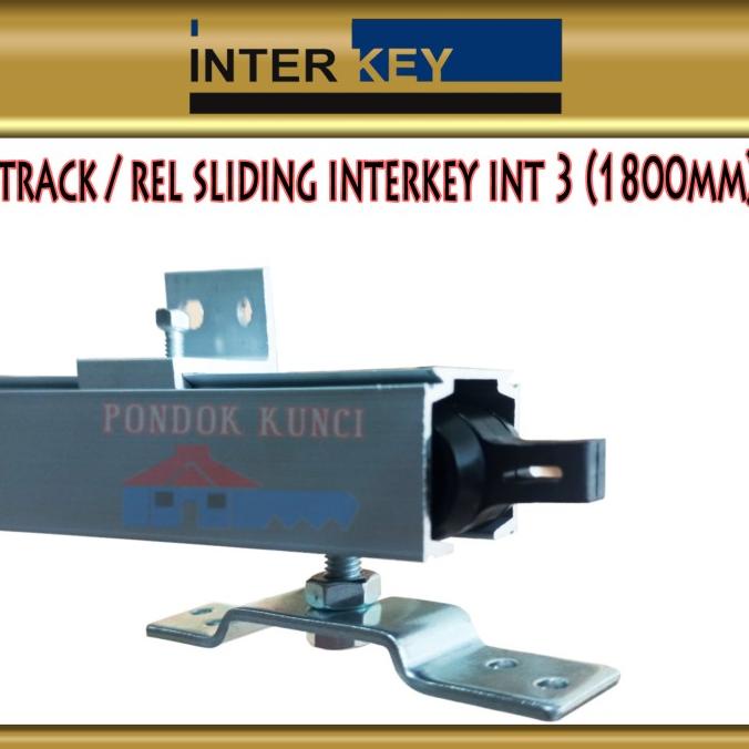 Jual Track/Rel Sliding Door Aluminium Interkey Int3 1800Mm (Komplit Set ...