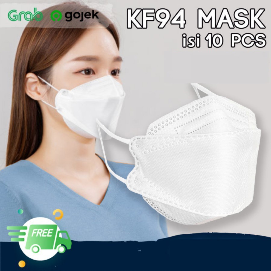 Jual MASKER KF94 ISI 10 PCS MASKER KF 94 DISPOSABLE MASKER KOREA ...