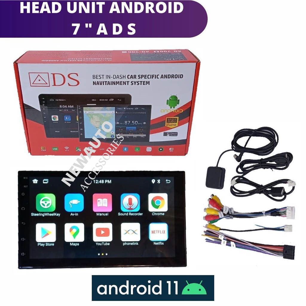 Jual head unit android ram 2gb android 7 inch ads | Shopee Indonesia