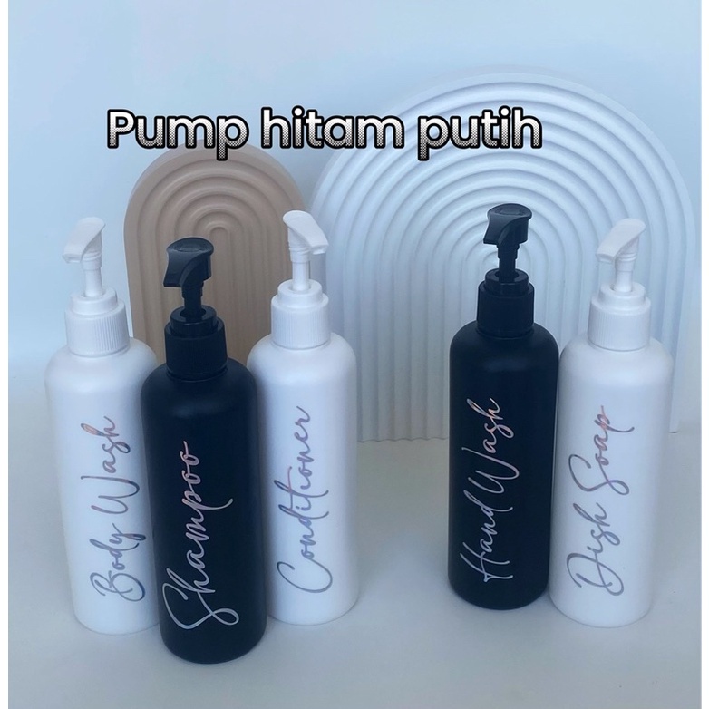 Jual Botol DOFF HITAM/PUTIH 250ml HOLO silver LUXURY . aesthetic bottle ...