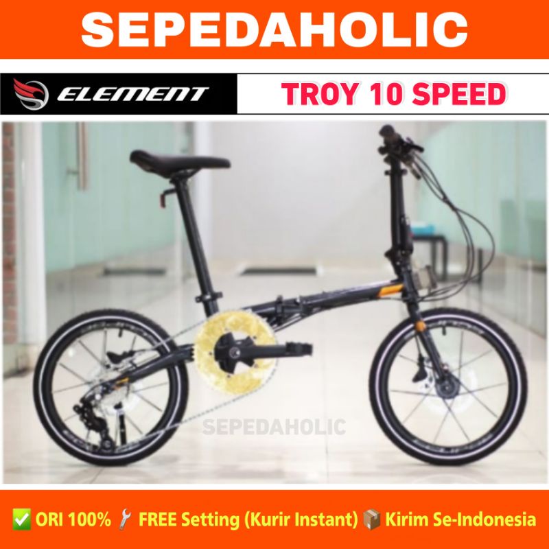 Jual Sepeda Lipat ELEMENT TROY 10 Speed 16 Inch Chromoly New 2022 ...