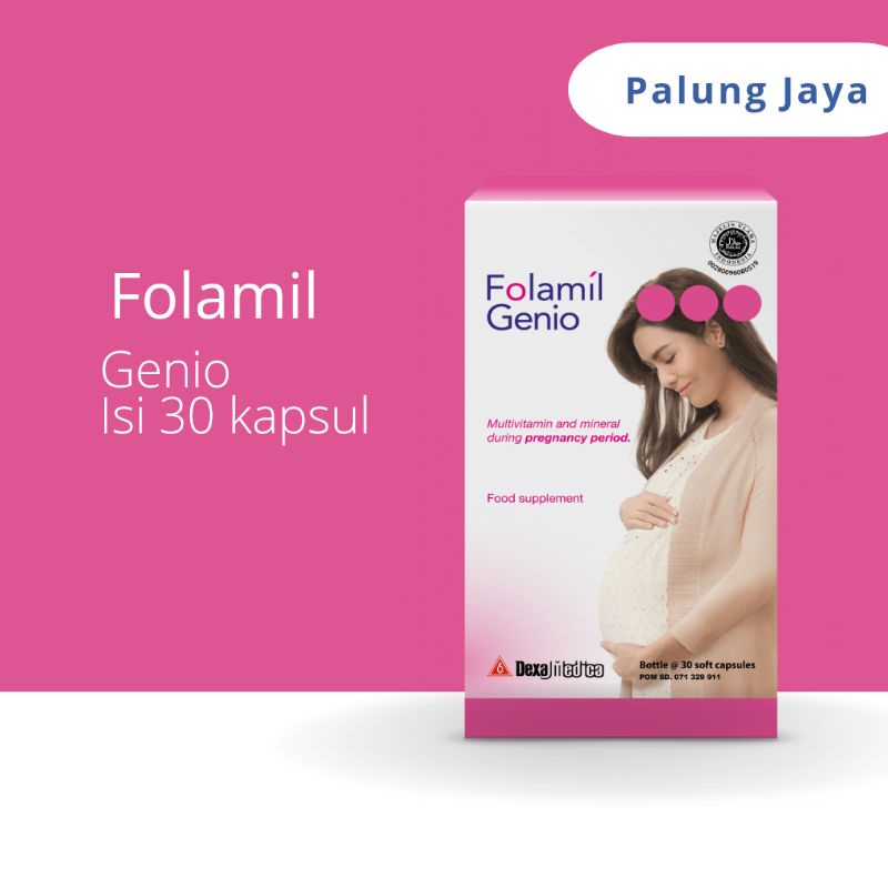 Jual Folamil Genio 30 Kapsul/ Suplemen / Kehamilan/ Ibu hamil / DHA ...