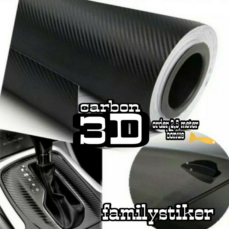 Jual Stiker Karbon Skotlet Motor Carbon 3D Scotlite Sticker Motor Mobil ...
