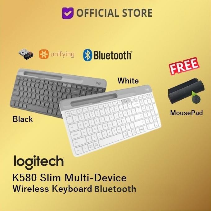 Jual Logitech K580 Slim Multi Device Wireless Bluetooth Keyboard K 580 | Shopee Indonesia