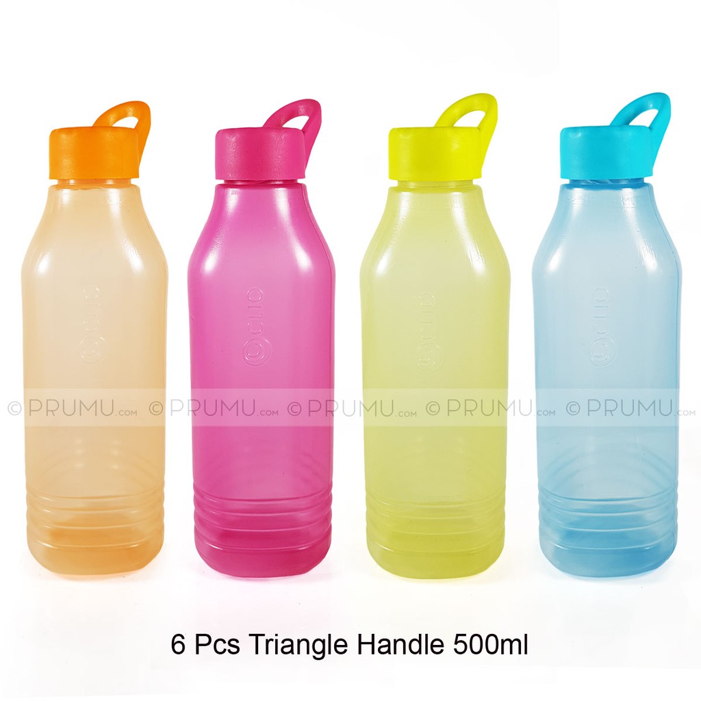 Jual 6 Evo 500 ml Triangle Handle (segitiga) - Botol Minum Plastik ...
