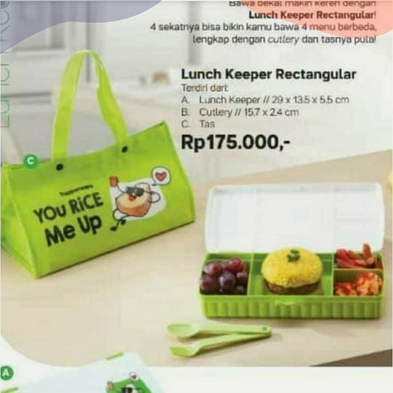 Jual lunch keeper rect tupperware | Shopee Indonesia