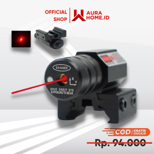 Jual Tactical Red Dot Laser Gun Picatinny Mount Airsoft Rifle HL / Laser Leser Nyala Warna Merah ...