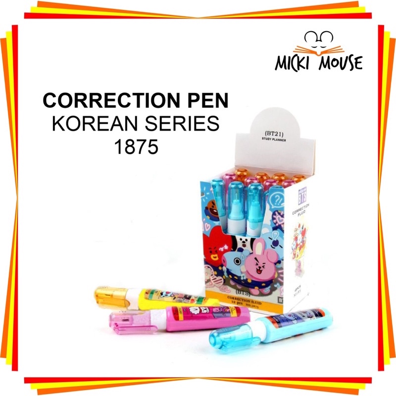 Jual Correction PEN BT21 1875 Korean Series / Tipex Pen | Shopee Indonesia