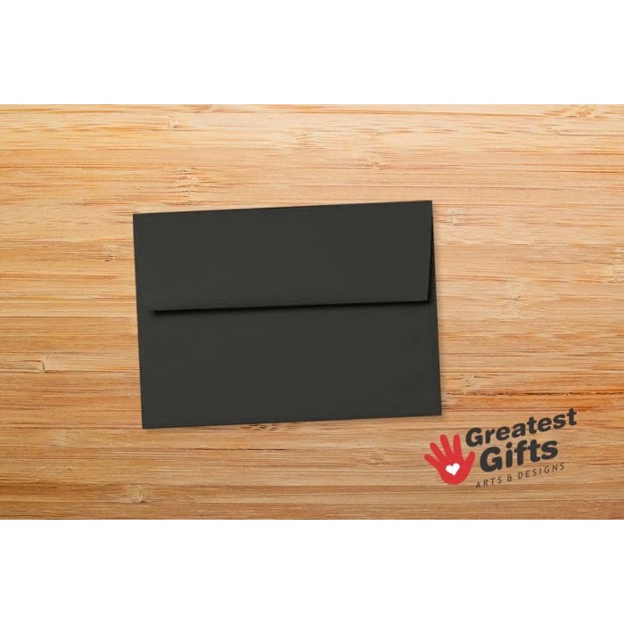 Jual Amplop Custom HITAM Greeting Cards Kartu Ucapan bisa pilih ukuran ...