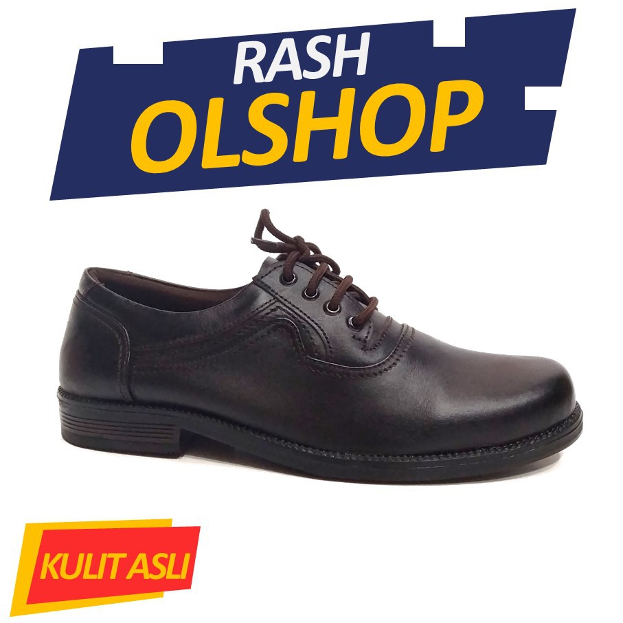 Jual Sepatu pantofel klasik model tali bahan kulit asli sepatu formal ...