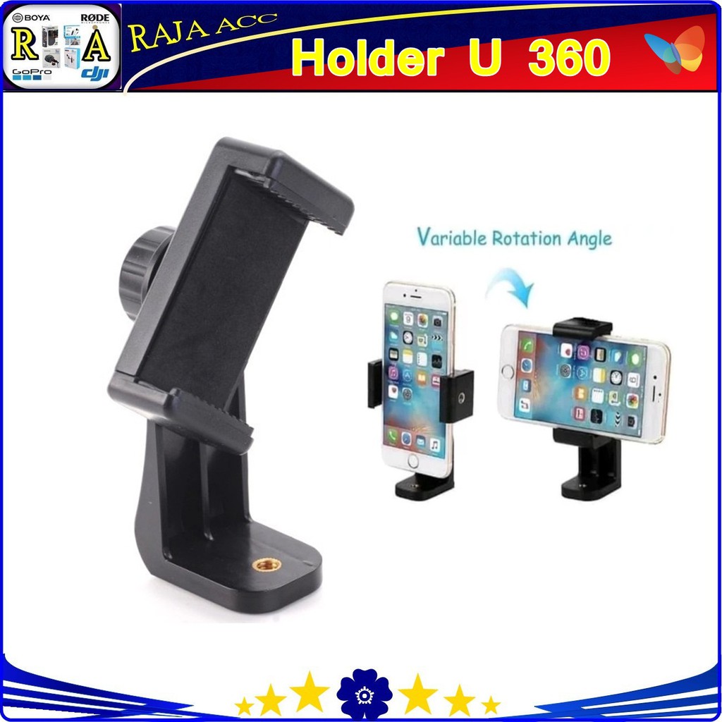 Jual Holder U For Smartphone 360 Rotatable / Mobile Phone Holder U ...