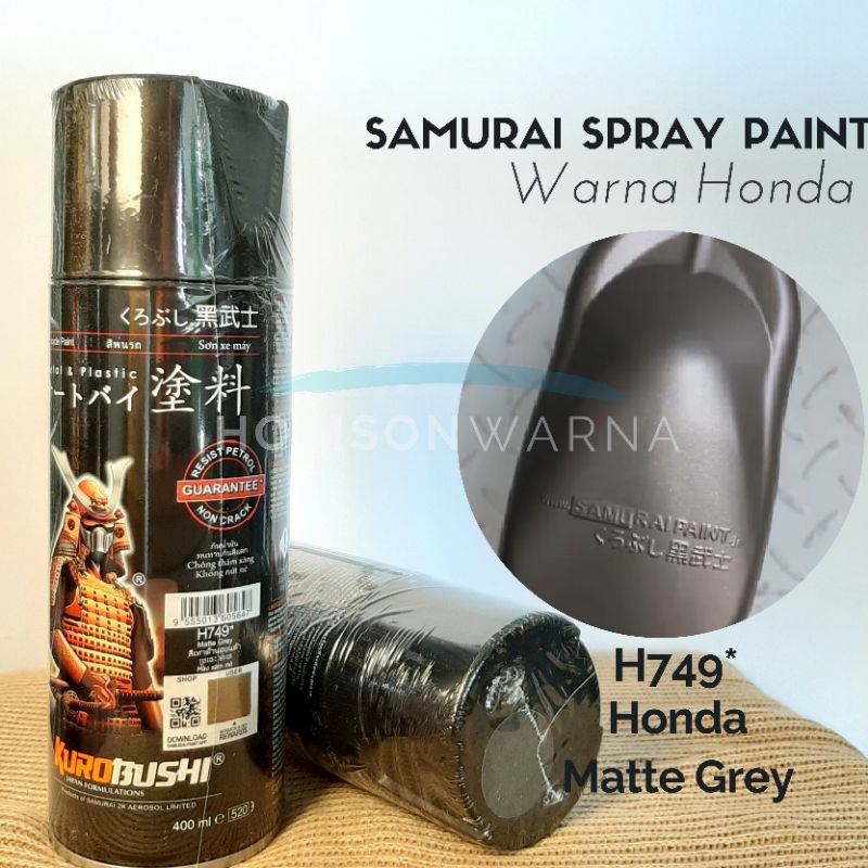Jual Pilox Cat semprot SAMURAI PAINT - HONDA MATTE GREY H749* | Shopee ...