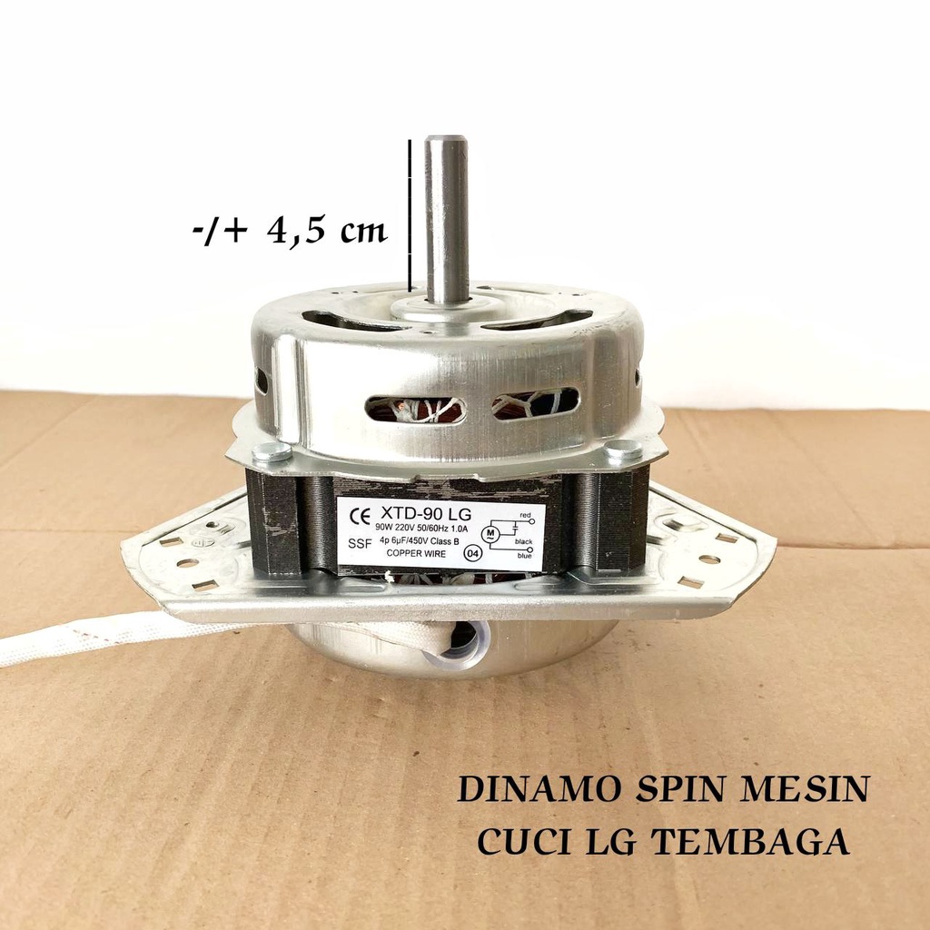 Jual DINAMO SPIN / MOTOR PENGERING MESIN CUCI LG TEMBAGA BEARING | Shopee Indonesia