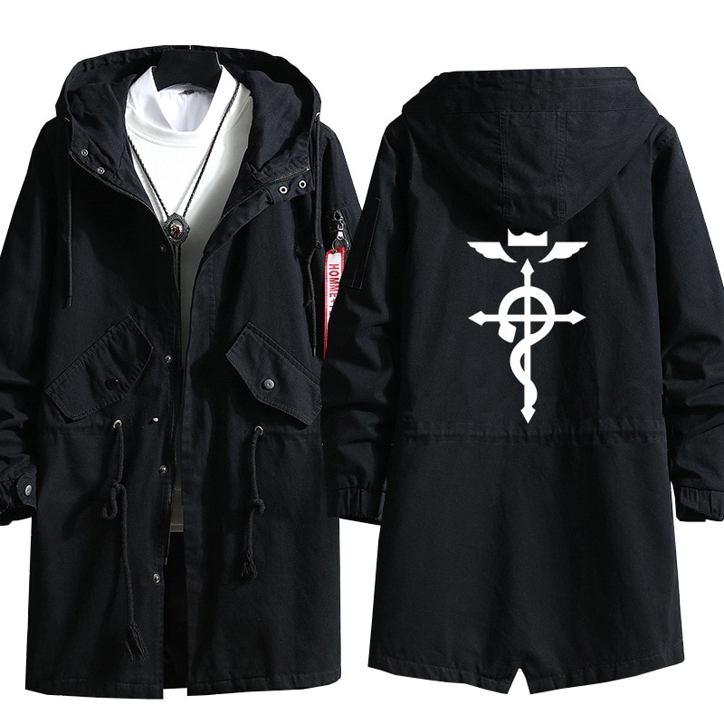 Jual PREORDER Anime Fullmetal Alchemist Cosplay Long Hoodie Edward ...