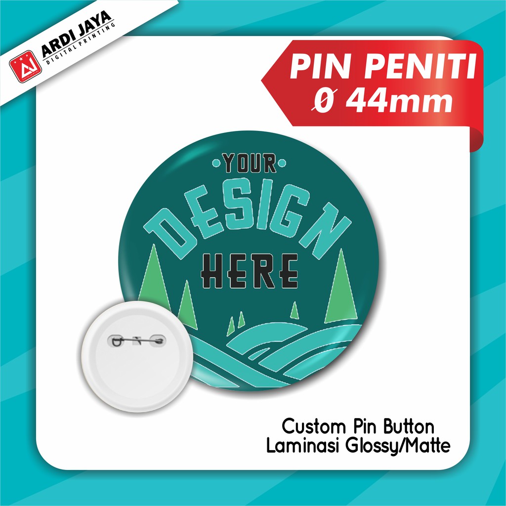 Jual CUSTOM PIN PENITI 44/58 mm Glossy / Matte - Button - Souvenir ...