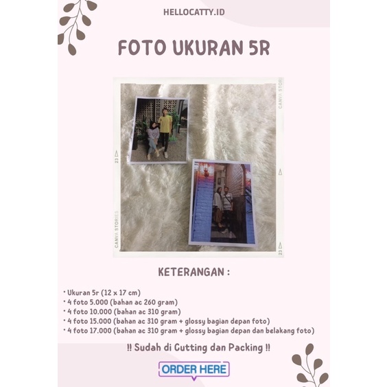 Jual Cetak Foto Ukuran 5r (4 Foto) | Shopee Indonesia