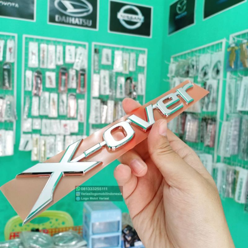 Jual Emblem logo X-over xover suzuki ukuran original bagasi x-over ...
