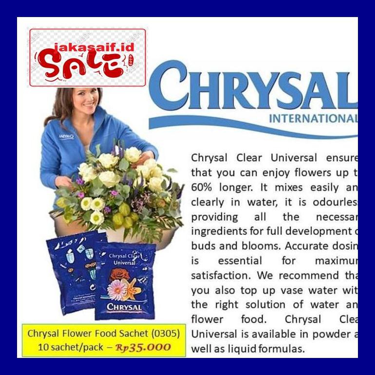 Jual Jak5D0Yh Chrysal Bubuk - Flower Food - Pengawet Bunga - Vitamin ...