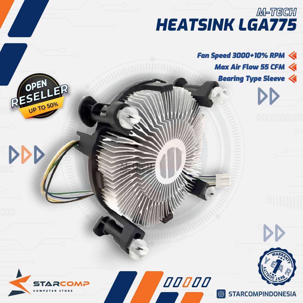 Jual Heatsink LGA 775 M-Tech Fan Processor M Tech LGA 775 | Shopee ...