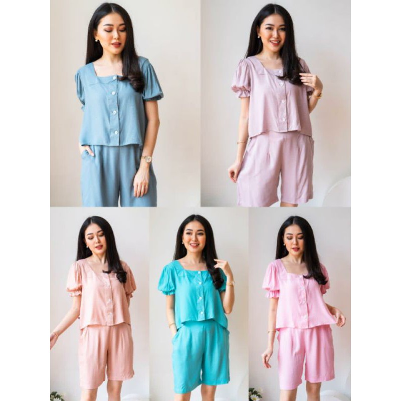 Jual baju wanita (belle set) | Shopee Indonesia