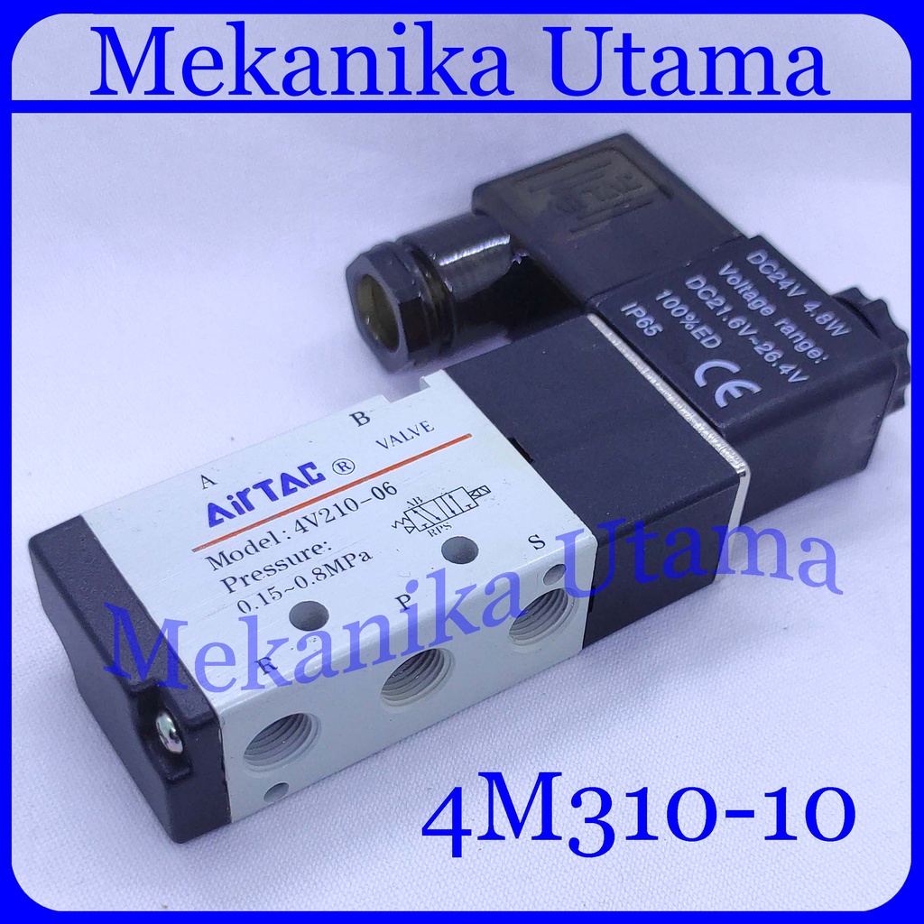 Jual Airtac 4M310-10 drat 3/8" Pneumatic Solenoid Valve Namur, Selenoid Valve Angin Airtac Namur ...