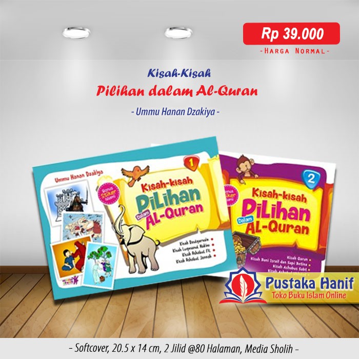 Jual Buku Kisah-kisah Pilihan dalam al-Quran Lengkap 2 Jilid Media Sholih | Shopee Indonesia