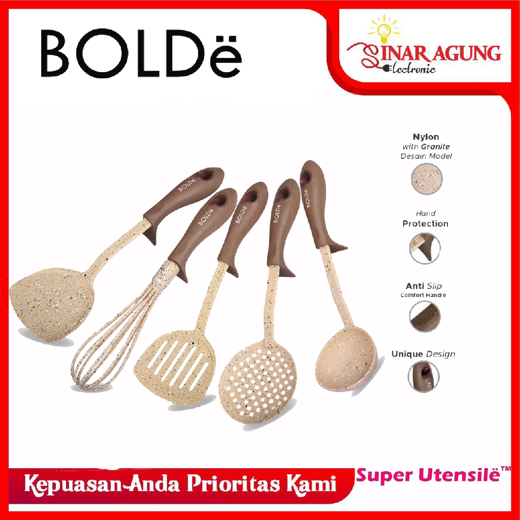 Jual [COD] PERALATAN MASAK SUPER UTENSILE BOLDE SPATULA WHISK / SKIMER ...