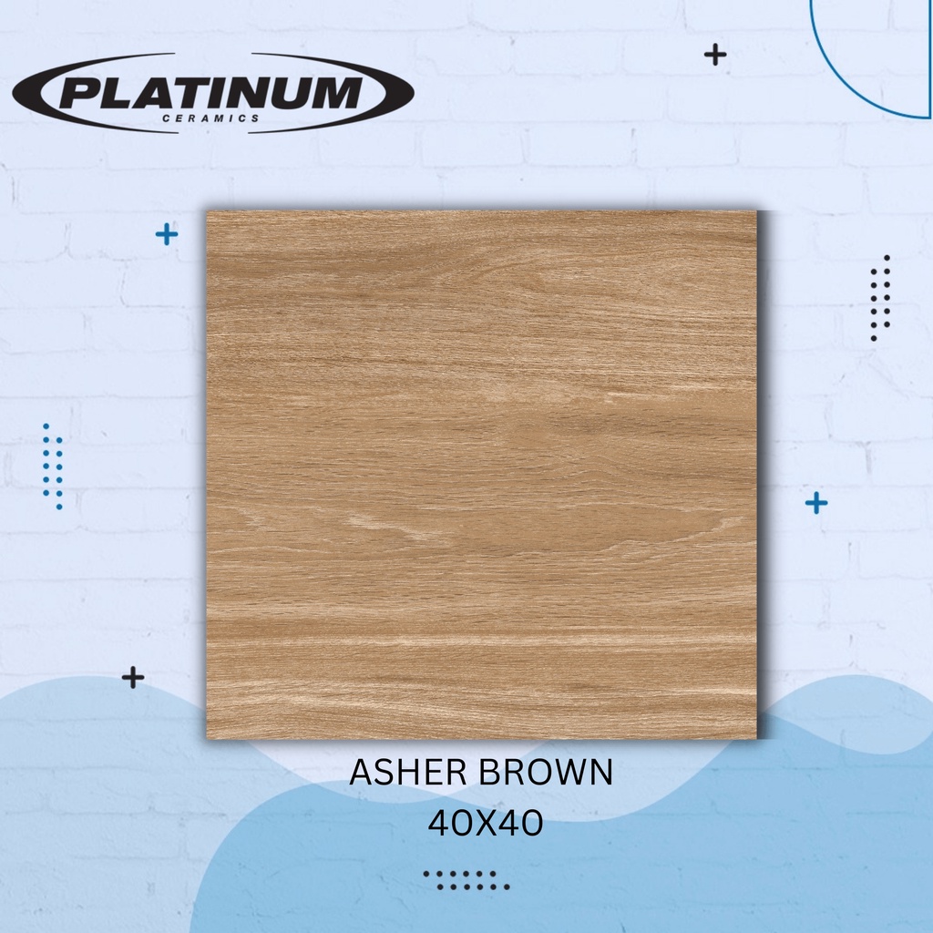 Jual KERAMIK PLATINUM ASIA TILE 40X40 MATT ASHER / KRAMIK KAYU LANTAI | Shopee Indonesia
