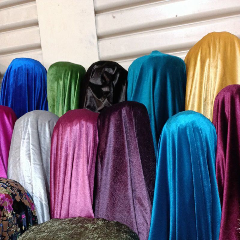 Jual Kain Velvet stretch buludru premium 220 - 230 gsm (grade A) Kain ...