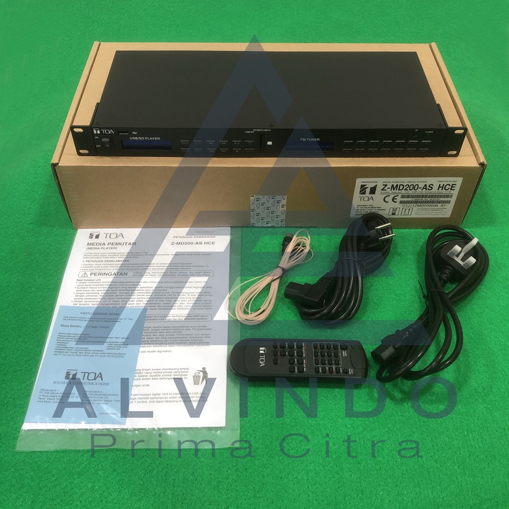 Jual TOA Z-MD200-AS (Media Player / USB / MMC / FM Tuner / Z MD 200 AS ...