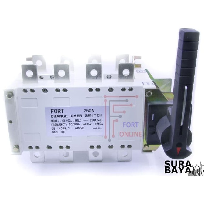 Jual COS Change Over Switch 160A 4 Pole ohm saklar MERK FORT | Shopee ...