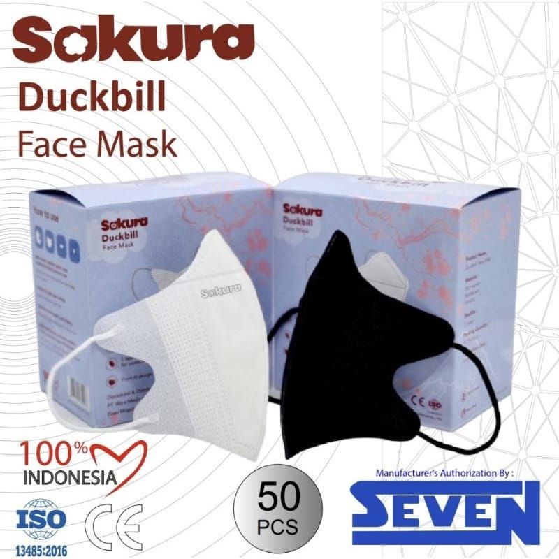 Jual Masker Medis Duckbill Sakura 3Ply isi 50pcs per box, Meltblown ... Jual Masker Medis Duckbill Sakura 3Ply isi 50pcs per box, Meltblown ...