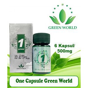 Jual One Capsule Isi 6 Green World (Kemasan baru Vig Power Capsule ...