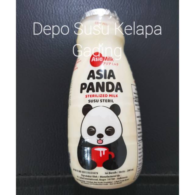 Jual Asia Panda Susu Steril 200ml | Sterile Milk UHT not Bear Brand ...
